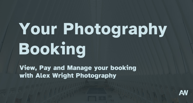 Bookings - Alex Wright Photography
